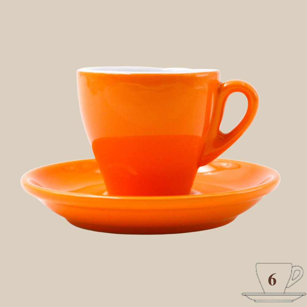 Nuova Point Milano Caffè Espressotasse Orange 65ml Espresso Furore